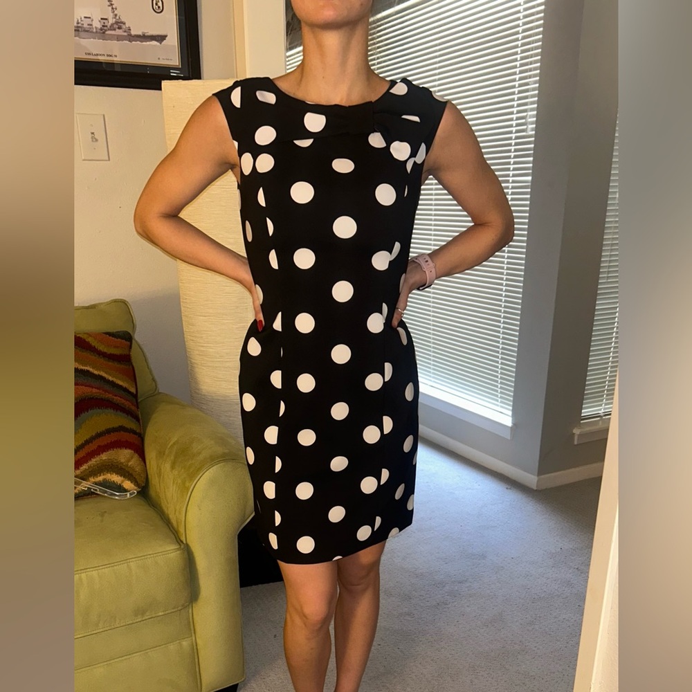 Black And White Polkadot Pageant Interview/Business D… - Gem